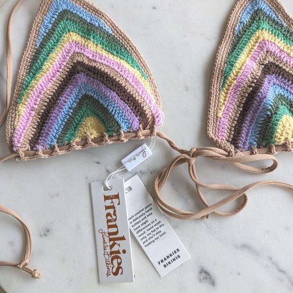 Frankie's Bikinis | Swim | Nwt Frankies Bikinis Nirvana Rainbow Crochet ...
